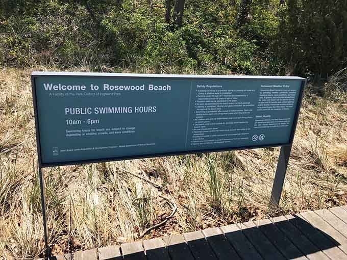 Clear signage laying out the rules, because even beach paradise needs some boundaries to keep everyone safe and happy.