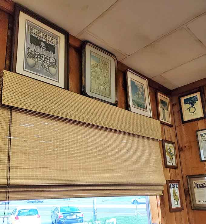 Those vintage photos on the walls have seen more sandwiches made than you've had hot dinners.