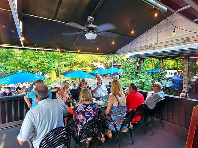 The covered patio fills with happy diners who've discovered that Louisville's best-kept secret tastes like coastal Louisiana magic.