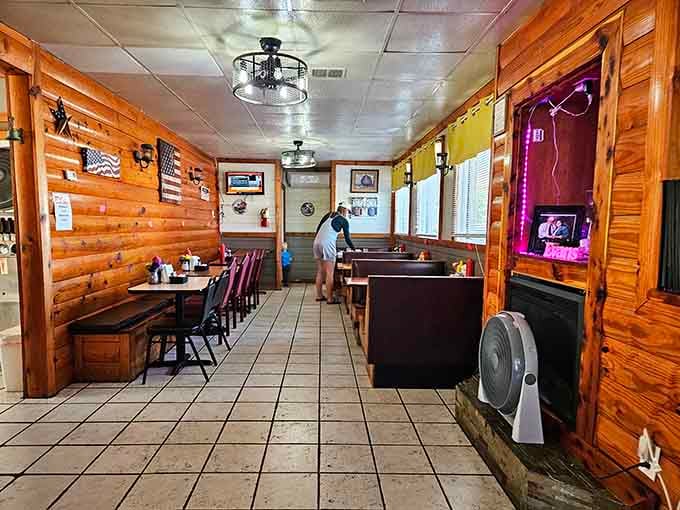 The dining area welcomes you with that authentic diner atmosphere where everyone feels like a regular customer.