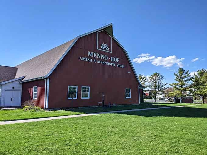 Menno-Hof's distinctive barn architecture houses stories of faith, perseverance, and communities that chose a different path forward.