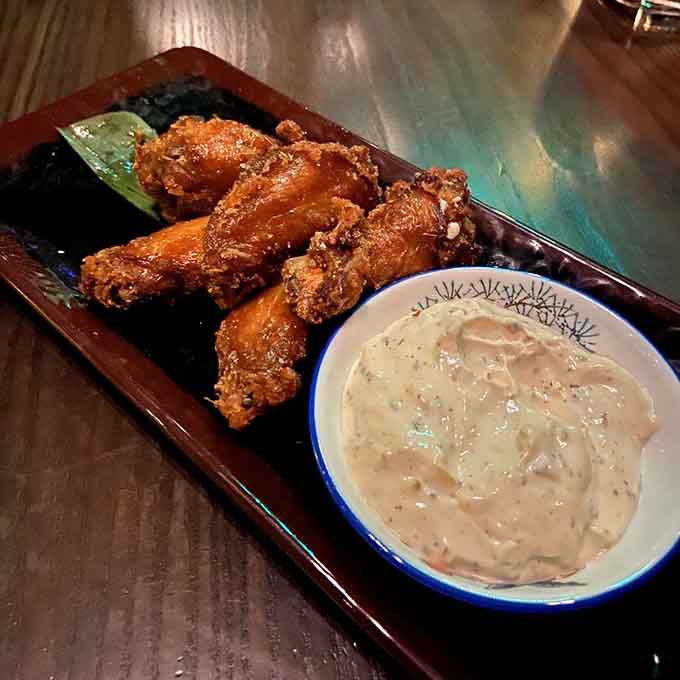 Crispy chicken that achieves what we all aspire to: golden on the outside, tender on the inside.