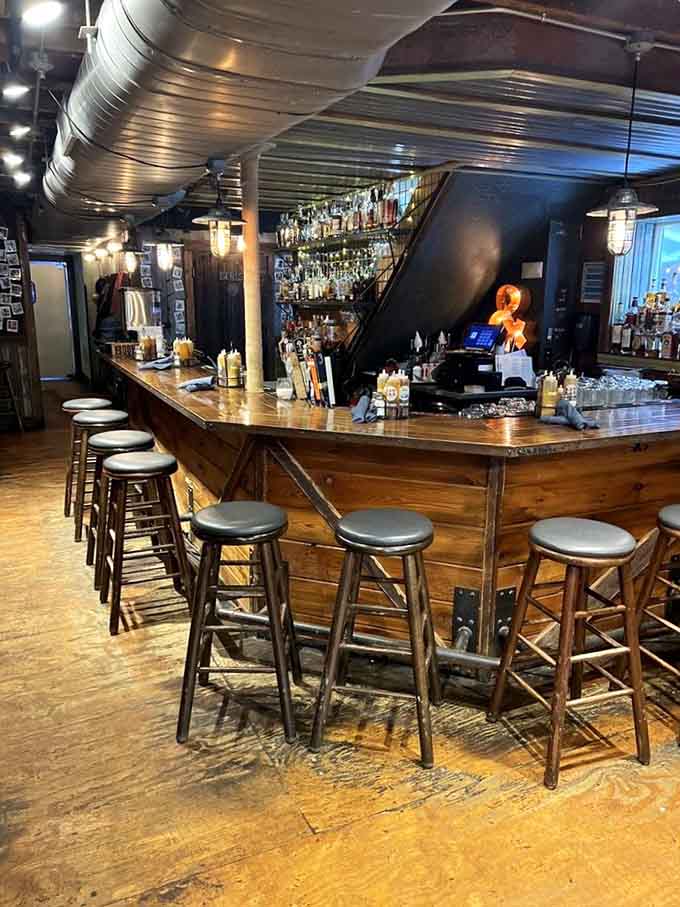 A full bar ready to complement your barbecue feast, because meat and drinks have been friends since the beginning of time.