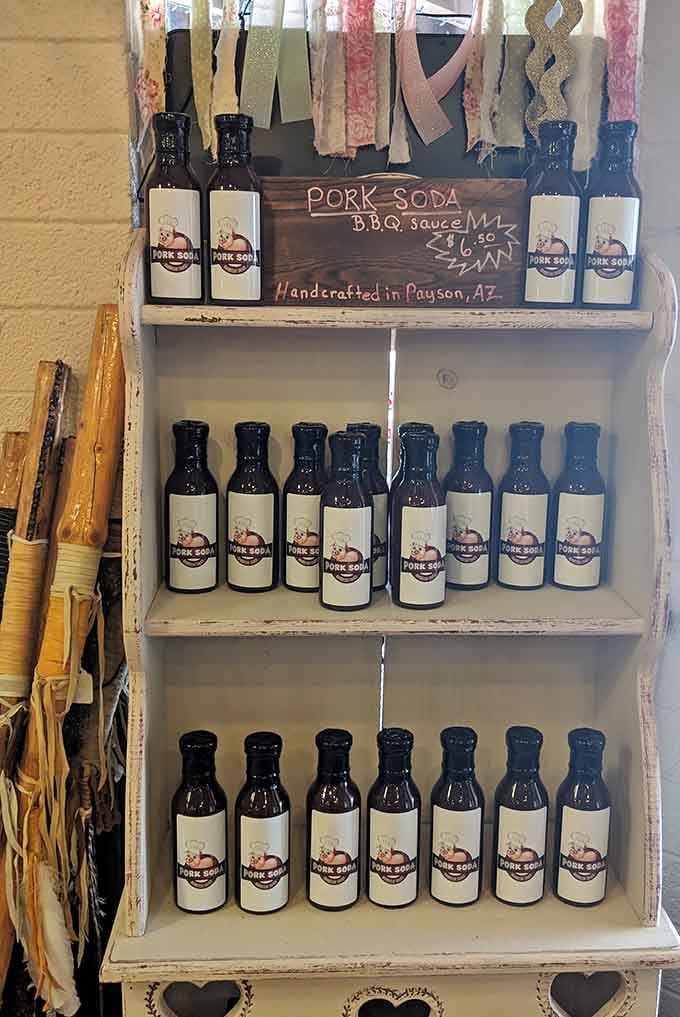 Pork Soda BBQ sauce, handcrafted in Payson, because even condiments deserve to be locally made and delicious.