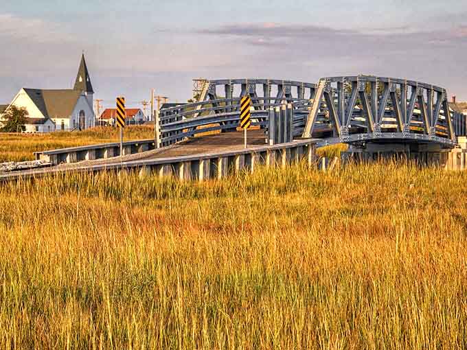 This bridge connects different parts of the island, though honestly, everything here feels wonderfully connected already anyway.