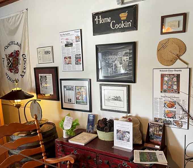 Every wall tells a story here, decorated with the kind of charm you can't buy at a furniture store.
