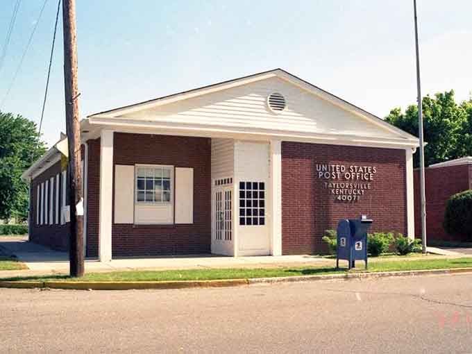 The classic post office building stands as a testament to when every town had its own postal identity.