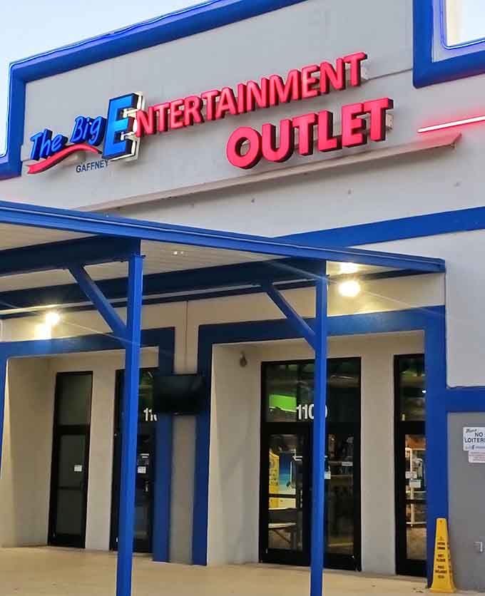The entrance welcomes families into this entertainment wonderland where rainy days become the best days of the week.