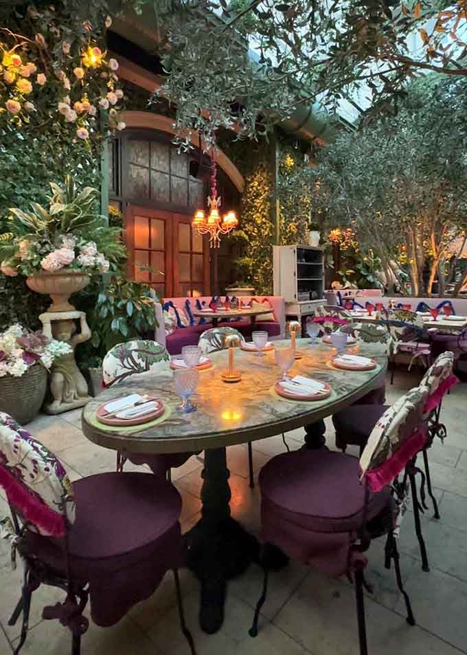 Dining here feels like attending the world&rsquo;s most elegant garden party, where everyone is invited to the celebration.