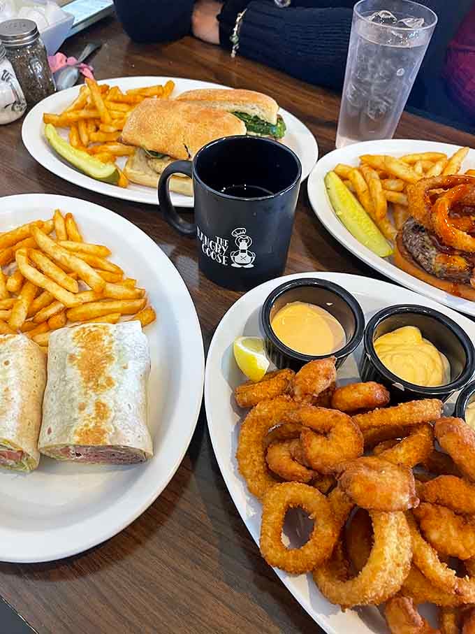 When your table looks like this, you know someone's about to have a very happy meal.