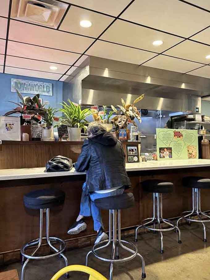 Belly up to the counter where friendly service and strong coffee make you feel like a regular on your very first visit.