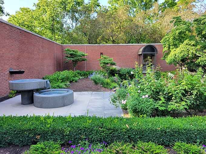 Gardens that frame architecture, or architecture that frames gardens? Either way, somebody knew exactly what they were doing.