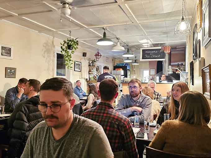 A full house in this cozy space means you're sharing something special with fellow food lovers who also managed to snag reservations.