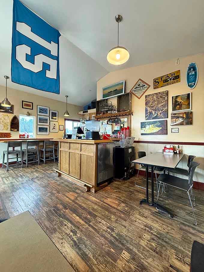 High ceilings, wooden floors, and enough character to fill a novel about Pacific Northwest seafood joints.