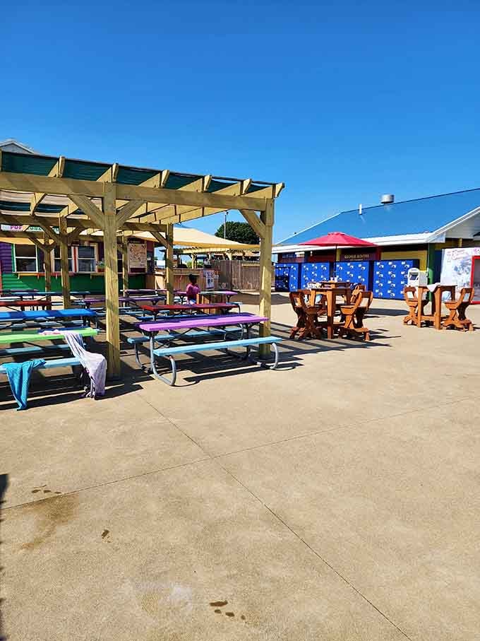 Shaded picnic areas provide the perfect spot to refuel between adventures and animal encounters.