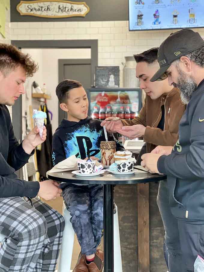 Four generations, one table, and zero regrets. This is exactly what milkshake memories are made of.