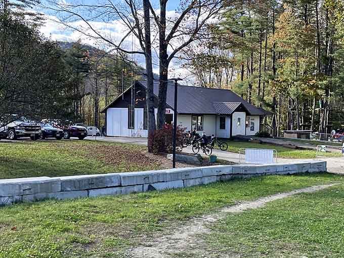 Home base for your mountain adventure, complete with parking and pre-ride nervous energy included free.