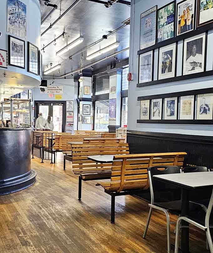Framed photos line the walls like a gallery celebrating Chapel Hill's history, one delicious memory at a time.