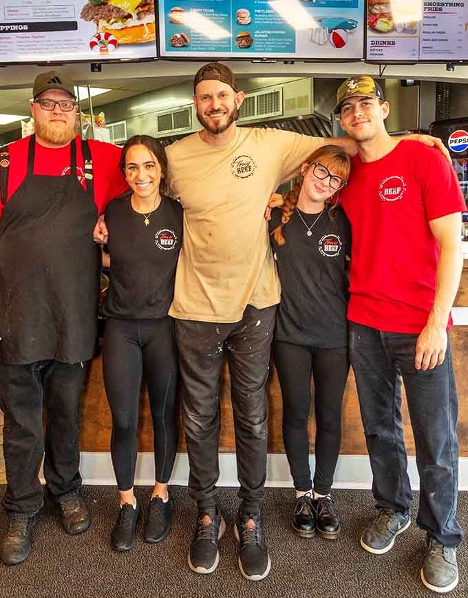 The smiling crew behind the counter radiates the kind of genuine enthusiasm that turns first-time visitors into regular customers.