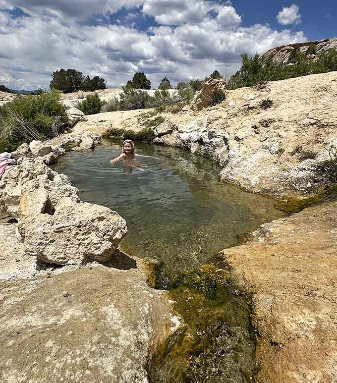 The Free Natural Hot Springs In California With A View Of The High Sierra