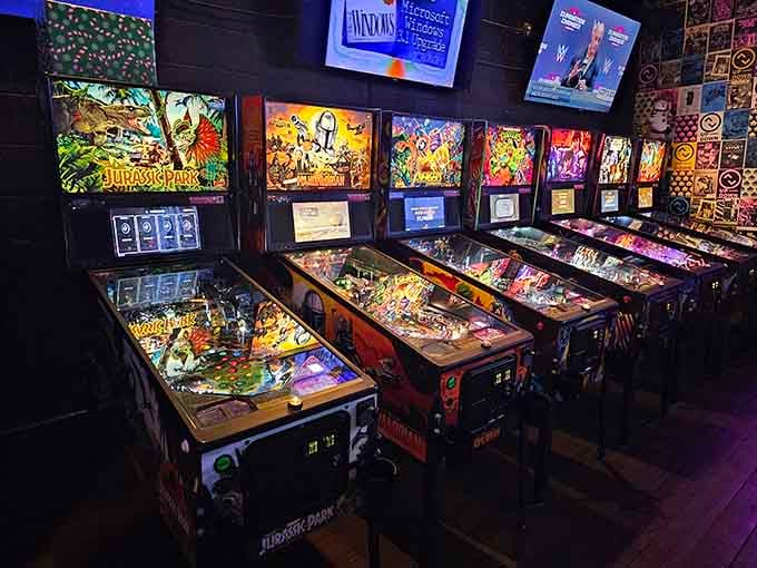 Pinball machines featuring Jurassic Park and other classics prove some entertainment never goes extinct.