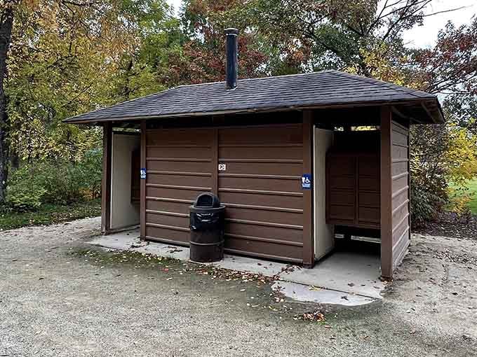 Even nature preserves understand that certain amenities are non-negotiable for a comfortable visit.