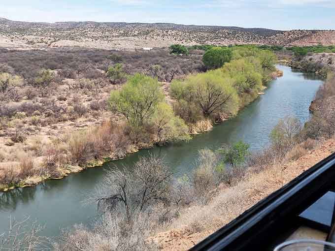 The Verde River is the lifeline of this canyon, supporting wildlife and vegetation in surprising abundance.