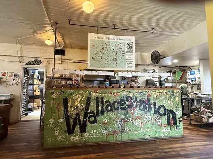 Behind this counter, magic happens daily as sandwiches and burgers emerge to feed the hungry masses.