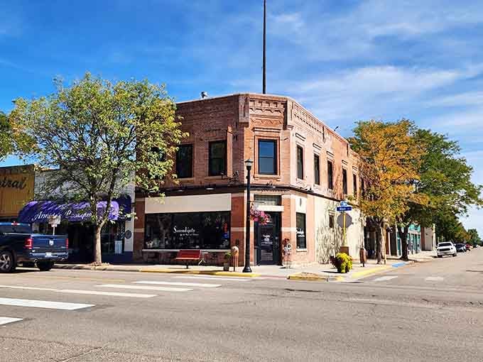 Corner buildings showcase the architectural charm that makes small-town Colorado worth exploring beyond ski resorts.