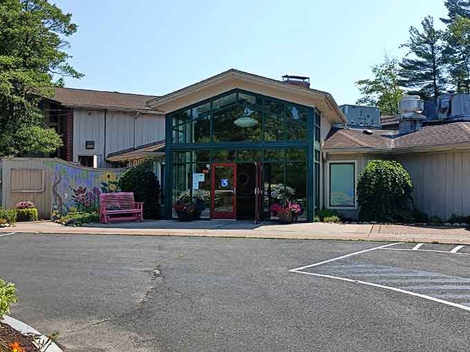 The Pond House Cafe sits pretty with views that make every meal feel special, even if you're just having coffee and dessert.