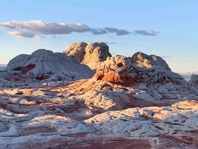 Sunrise light hitting these formations creates shadows and highlights that photographers dream about in their sleep all year.