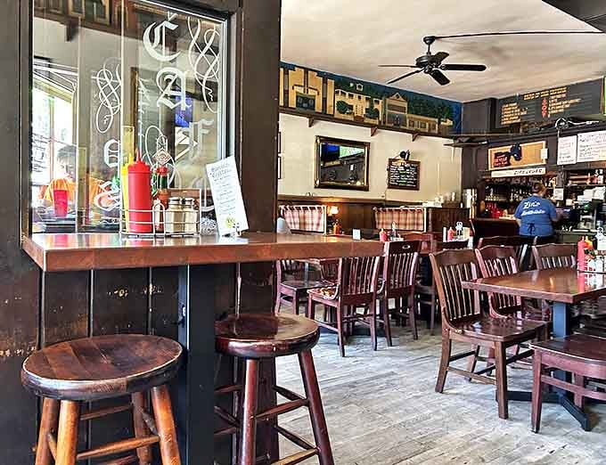 Cozy tables and eclectic decor make every seat feel like the best one in the house.