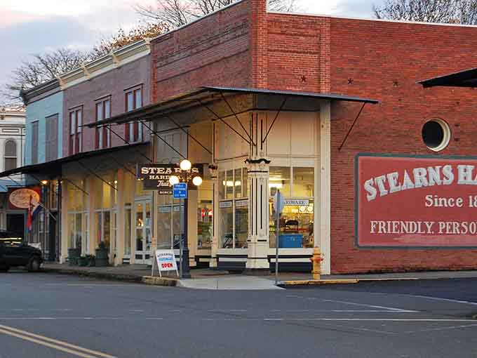 That vintage storefront with its distinctive awning has welcomed shoppers through changing times with grace.