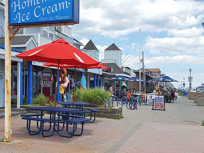 Colorful umbrellas and homemade ice cream create the quintessential Jersey Shore experience your taste buds have been craving.
