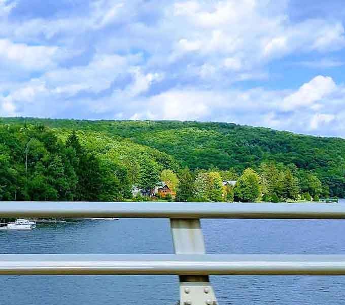 Those rolling hills reflected in still water create the kind of peaceful scene that makes your blood pressure drop instantly.