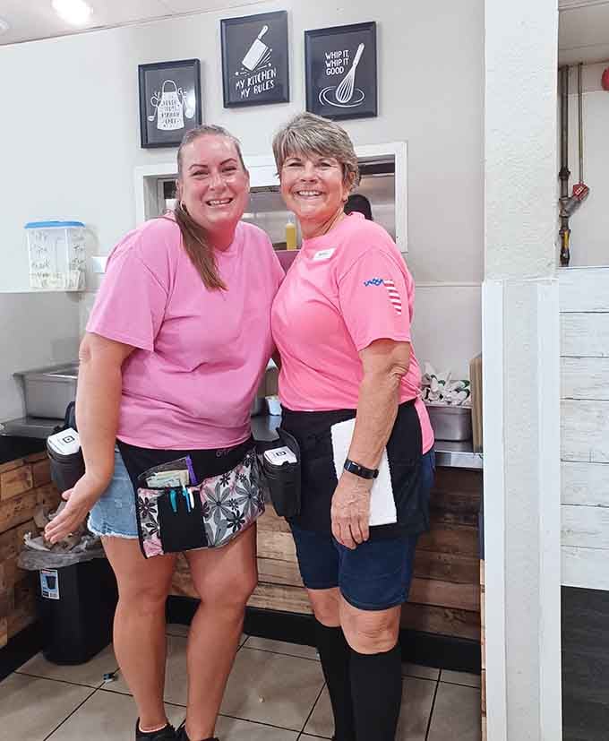 Friendly faces serving up smiles with your breakfast &ndash; the kind of service that keeps people coming back weekly.
