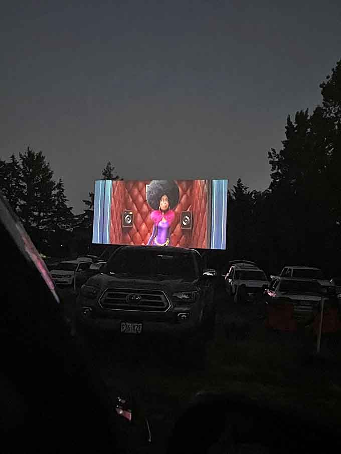 Animated movies hit different when you're watching from your car with your own snacks and nobody telling you to be quiet.