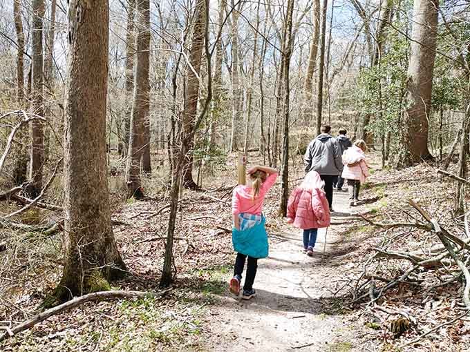 Young adventurers discovering woodland trails learn that the best entertainment doesn't require batteries or screens.