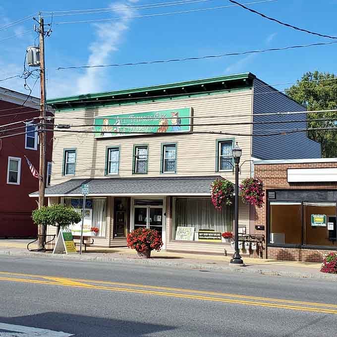 The historic building fits perfectly into downtown Chittenango, where yellow brick sidewalks lead visitors to pure nostalgic joy.