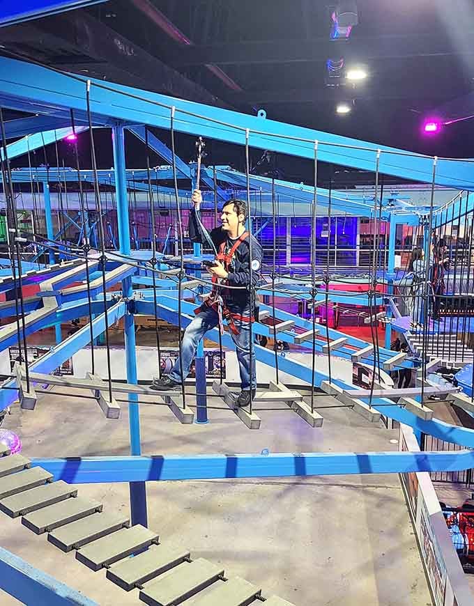 High ropes courses where you'll discover muscles you forgot existed and fear you thought you'd conquered.