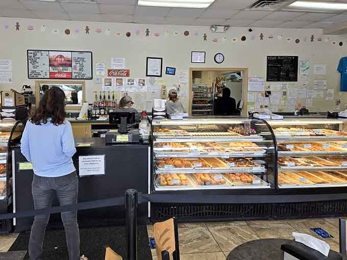 The moment of truth: standing at the counter, trying to make rational decisions while surrounded by irrational amounts of pastries.