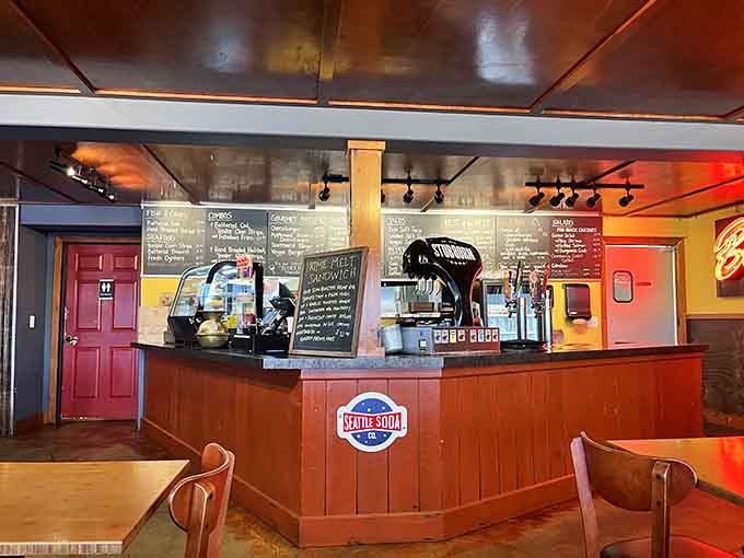 Order at the counter, grab your number, and prepare yourself for the kind of meal that justifies the entire coastal road trip.