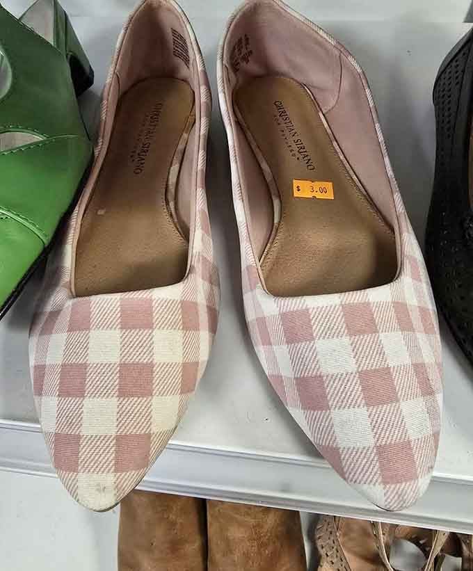 Pink plaid flats that prove you don't need to spend a fortune to look put together and stylish.