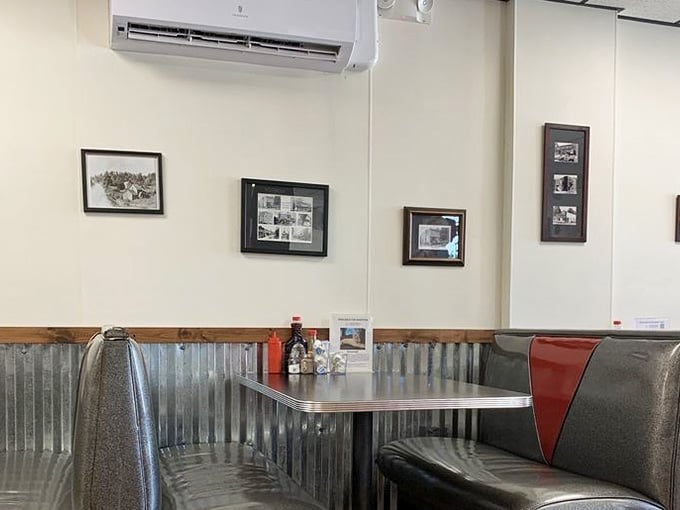 Vintage photographs and local memorabilia remind you that this place has roots deeper than their coffee.