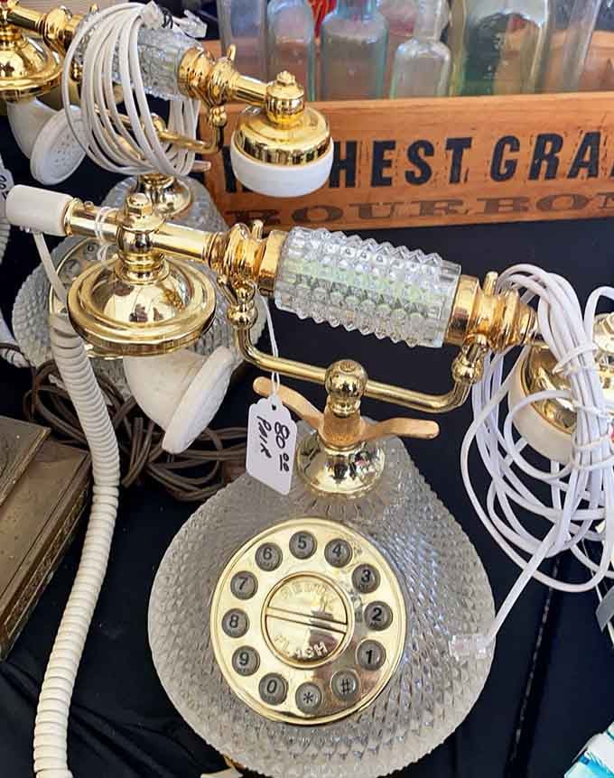 This ornate vintage telephone is fancier than most modern smartphones and infinitely more conversation-worthy at parties.