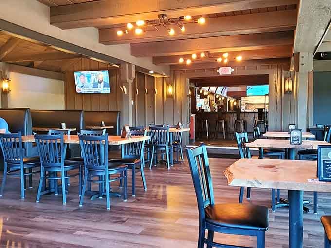 Multiple seating areas mean you can find your perfect spot whether you want cozy corner or center stage action.
