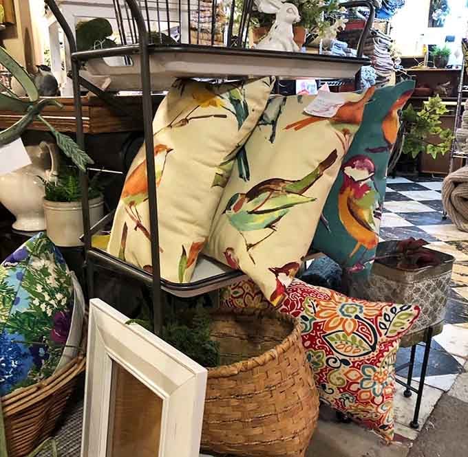 Vibrant pillows in bold patterns add instant personality to any room needing a pop of color.