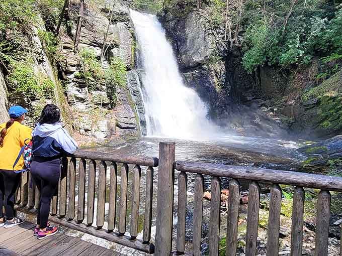 Standing at the viewing platform, feeling the mist on your face while the roar drowns out every worry.