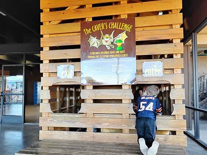 The Caver's Challenge looks innocent enough until you realize it's basically a workout disguised as fun for kids.