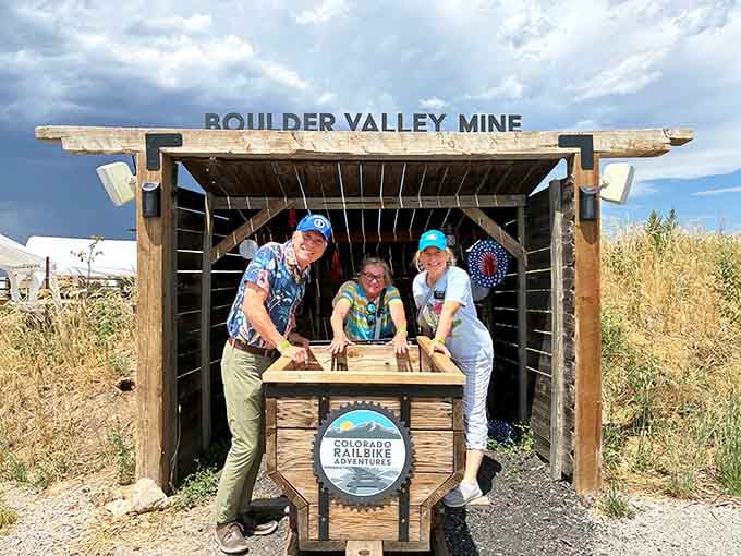 Mining-themed photo opportunities add historical context and Instagram-worthy moments to your rail biking adventure today.